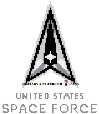 Space Force Logo 6 Inch PDF – Military XStitch Com