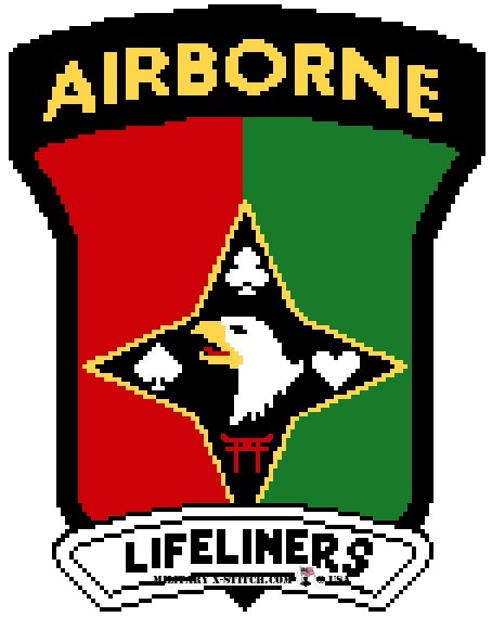 Airborne Lifeliners Insignia PDF – Military XStitch Com