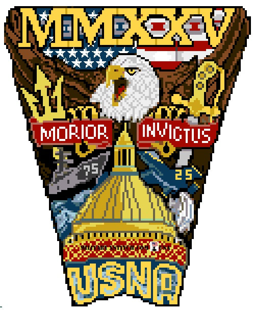 USNA Class Crest 2025 – Military XStitch Com