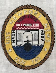 USS Newport News Insignia – Military XStitch Com