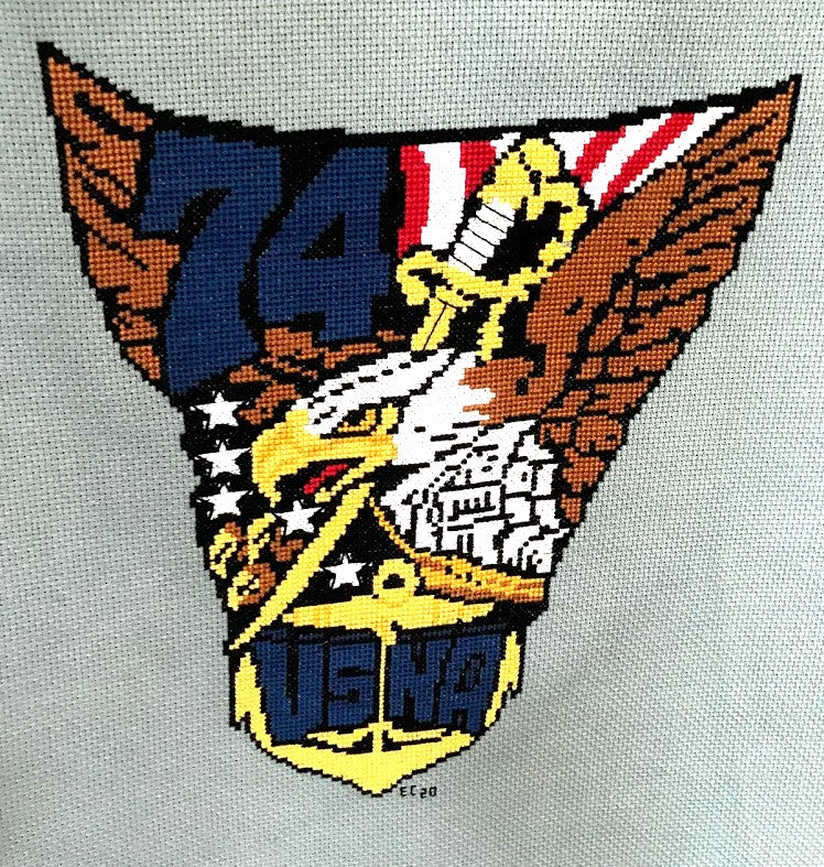 USNA Class Crest 1974 – Military XStitch Com