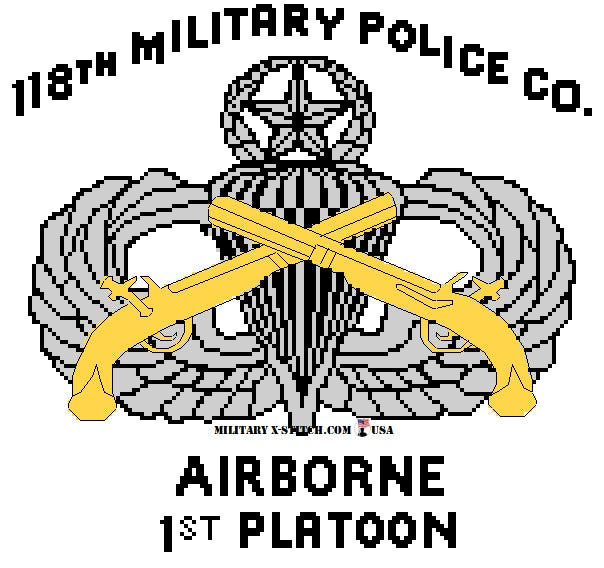 Military Police, 118th, Airborne – Military XStitch Com