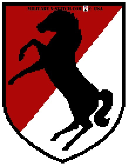 Armored Cavalry 11th ACR Insignia PDF – Military XStitch Com