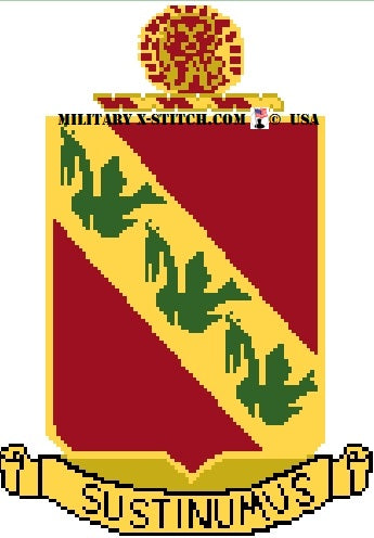 Air Defense Artillery (ADA), 3-43rd Insignia – Military XStitch Com