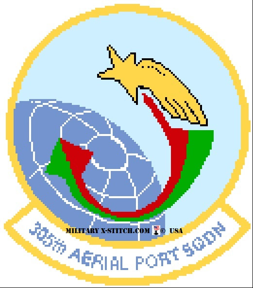Aerial Port Squadron (APS), 305th Insignia – Military XStitch Com