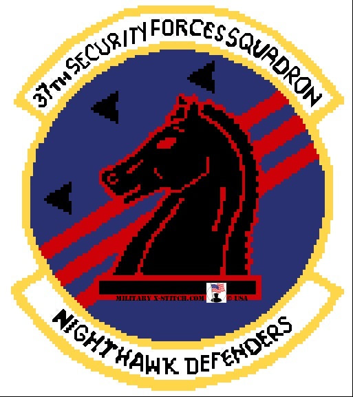 Security Forces, 37th Squadron Insignia – Military XStitch Com
