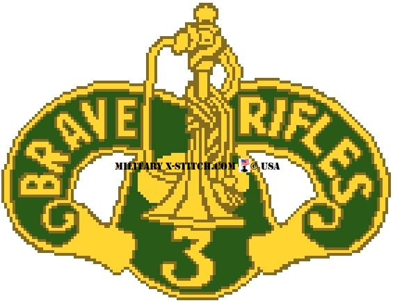 Armored Cavalry 3rd ACR Insignia PDF – Military XStitch Com