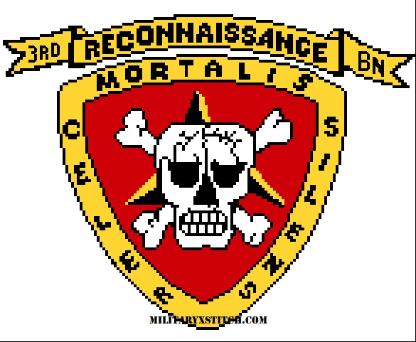 Recon, 3rd Battalion Insignia – Military XStitch Com