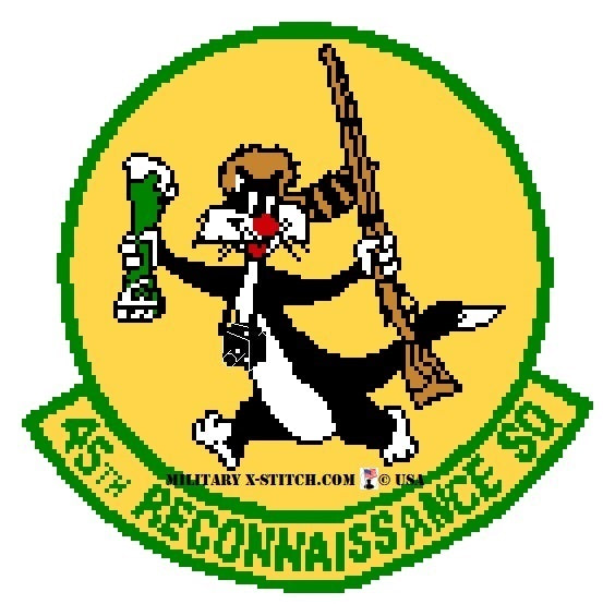 Reconnaissance, 45th Squadron Insignia PDF – Military XStitch Com