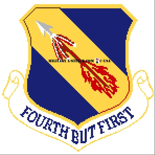 Fighter Wing, 4th Insignia – Military XStitch Com
