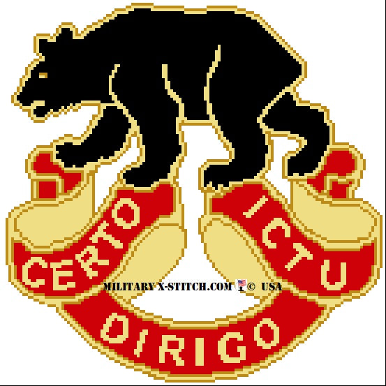 Air Defense Artillery (ADA), 6th Unit Insignia – Military XStitch Com