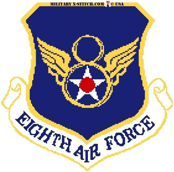 Air Force, 8th Insignia PDF – Military XStitch Com