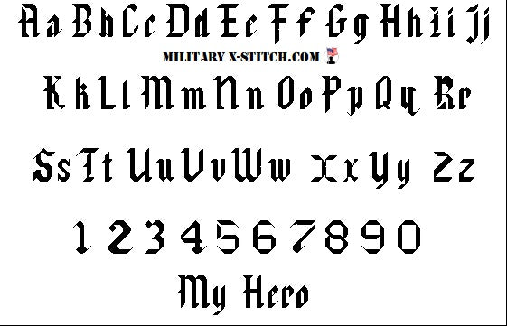 Alphabets - free PDF download – Military XStitch Com
