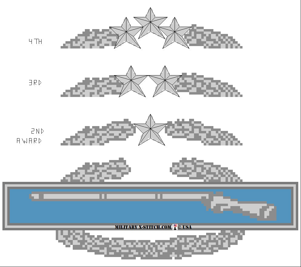 Combat Infantry (Army CIB) badge – Military XStitch Com