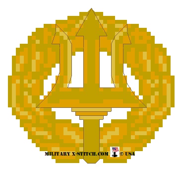 Navy Command Ashore (Collar Insignia) – Military XStitch Com
