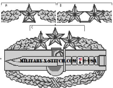 Combat Action (Army CAB) Badge – Military XStitch Com