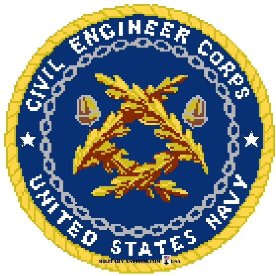 Civil Engineer Corps Insignia US Navy – Military XStitch Com