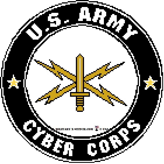 Cyber Corps US Army Insignia – Military XStitch Com