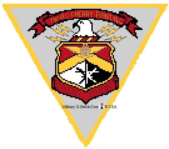 MCAS Cherry Point Insignia – Military XStitch Com