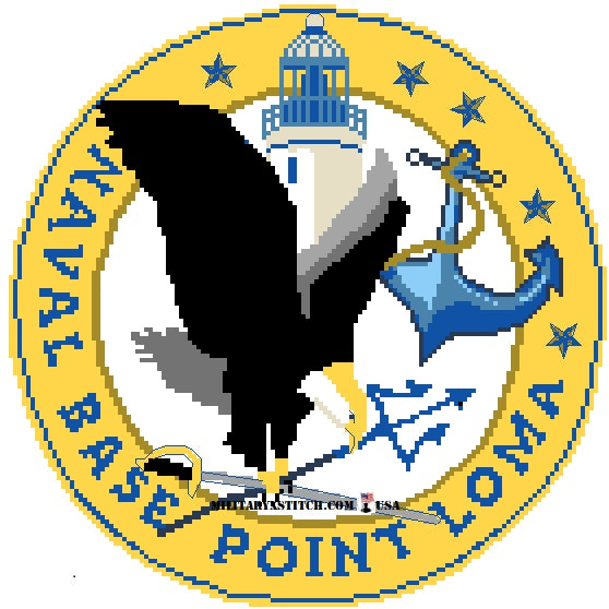 Naval Base Point Loma insignia – Military XStitch Com