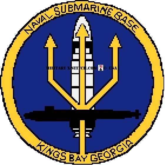 NSB Kings Bay Insignia – Military XStitch Com