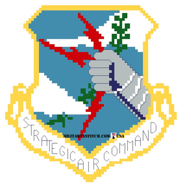 Strategic Air Command (SAC) Insignia PDF – Military XStitch Com