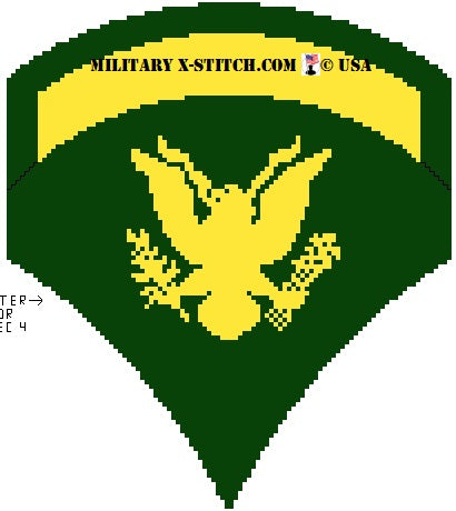 Specialist (SPEC4/SPEC5) Sleeve Insignia PDF – Military XStitch Com