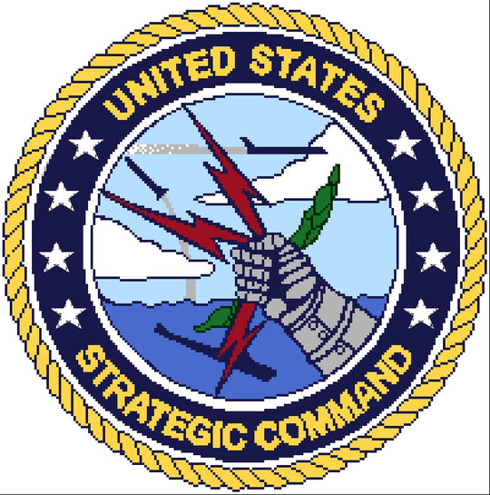 Strategic Command (STRATCOM) Emblem (Old) – Military XStitch Com