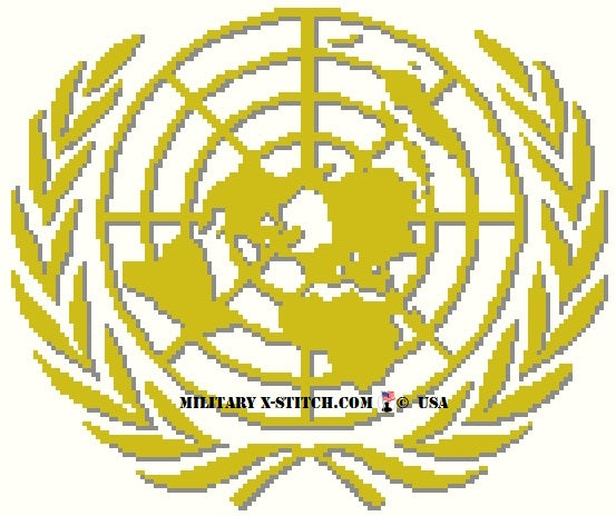 United Nations UN Insignia – Military XStitch Com