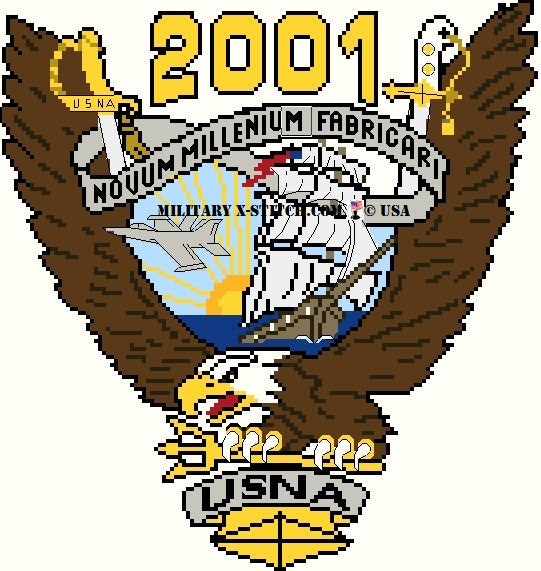 USNA Class Crest 2001 PDF – Military XStitch Com