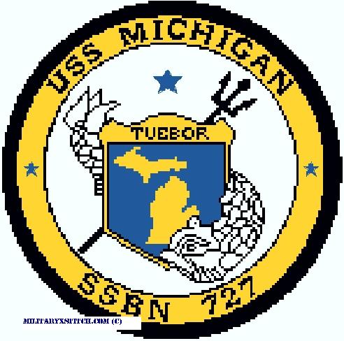 USS Michigan – Military XStitch Com