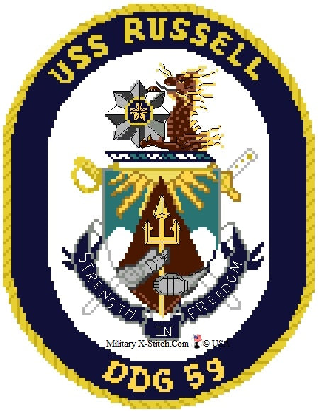 USS Russell – Military XStitch Com