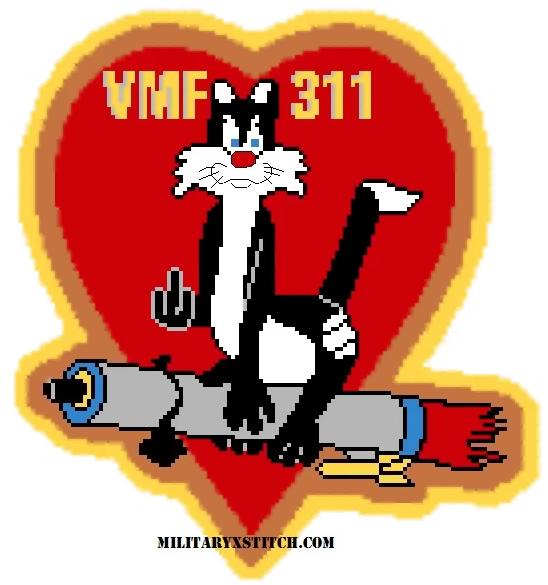 VMA-311 (Friday Patch) Insignia – Military XStitch Com