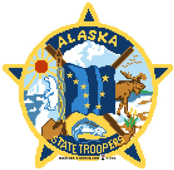Alaska State Trooper Sleeve Insignia – Military XStitch Com