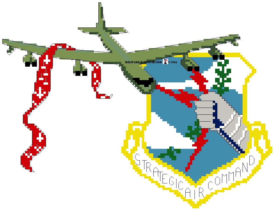 B-52 with SAC Patch – Military XStitch Com