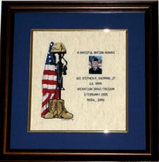 Battlefield Cross (Fallen Soldier) – Military XStitch Com