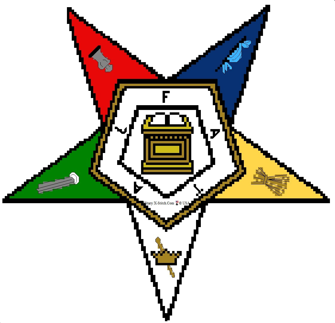 Order of the Eastern Star (OES) Insignia PDF – Military XStitch Com