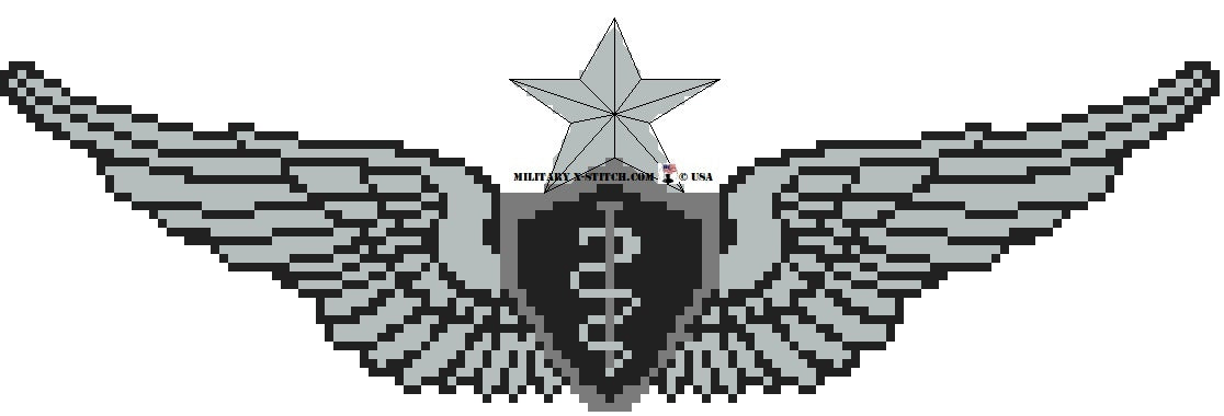 Flight Surgeon, Insignia Army – Military XStitch Com