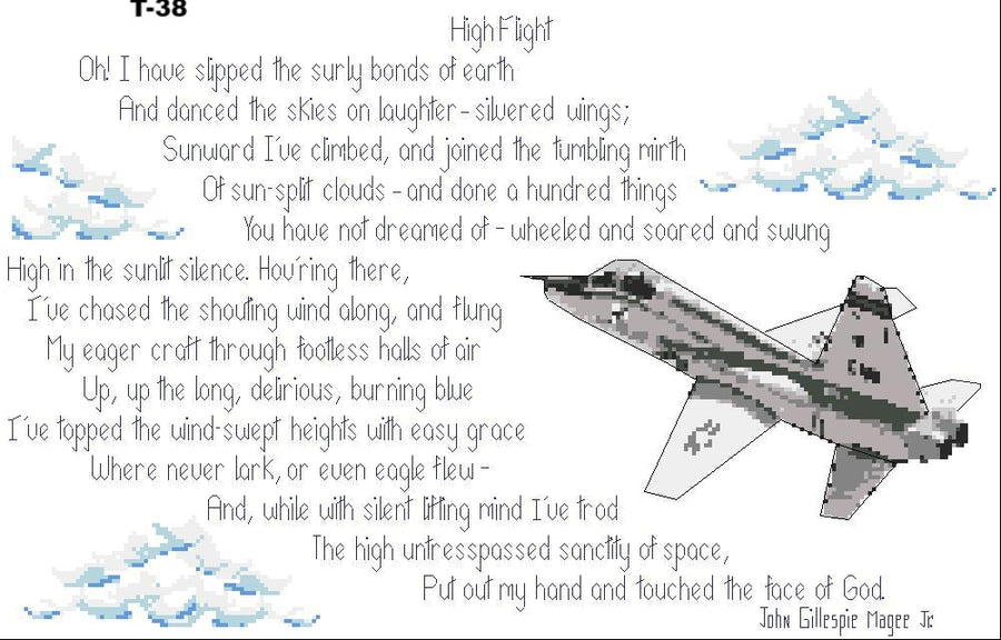 High Flight Poem – Military XStitch Com