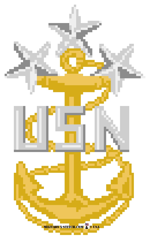 MCPON Cap, Collar Insignia – Military XStitch Com