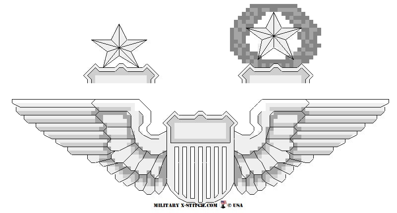 Pilot Wings Insignia PDF – Military XStitch Com