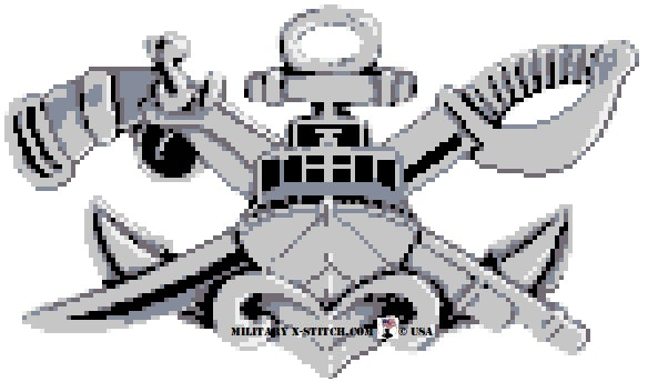 SWCC Senior insignia – Military XStitch Com