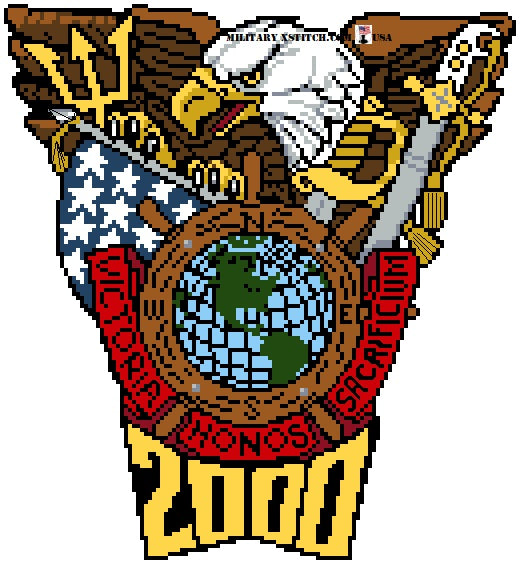 USNA Class Crest 2000 PDF – Military XStitch Com