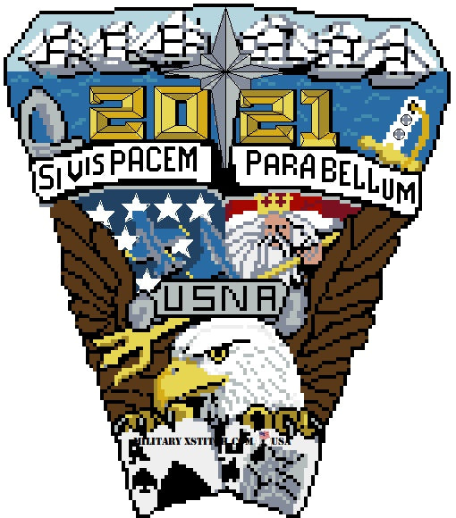 USNA Class Crest 2021 – Military XStitch Com