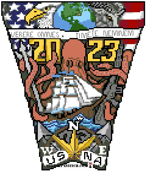 USNA Class Crest 2023 PDF – Military XStitch Com