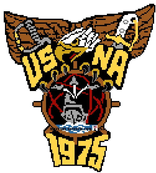 USNA Class Crest 1975 PDF – Military XStitch Com