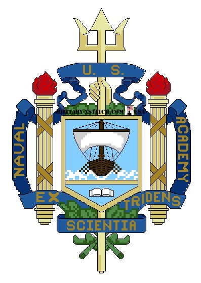 USNA Crest Color – Military XStitch Com