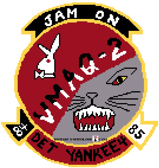 VMAQ-2 DET Yankee 4 Insignia – Military XStitch Com