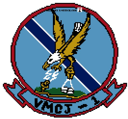 VMCJ 1 Insignia PDF – Military XStitch Com